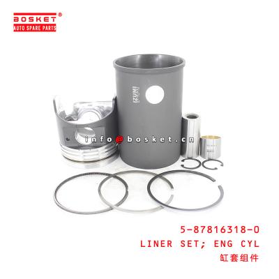 China ISUZU 4HG1T Engine Cylinder Liner Set 5-87816318-0 5878163180 95mm for sale