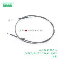 China Transmission Control Select Cable 8-98041387-4 for ISUZU FCFG 8980413874 for sale