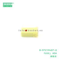 China ISUZU FSR 60A Fuse 8-97219407-0 8972194070 Body Parts Electrical Replacement for sale