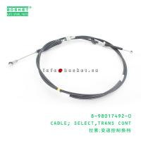 China ISUZU FG Transmission Control Select Cable 8980174920 8-98017492-0 1.2kg for sale