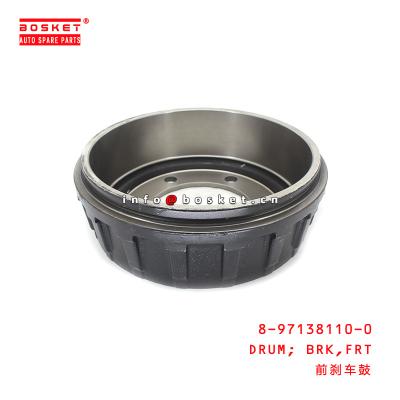 China ISUZU NPS Front Brake Drum 8-97138110-0 8971381100 Heavy Duty Replacement for sale