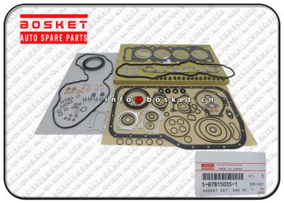 China ISUZU 4HK1 Engine Overhaul Gasket Set 5-87815035-0 5878150350 for XD Truck 1.95kg for sale