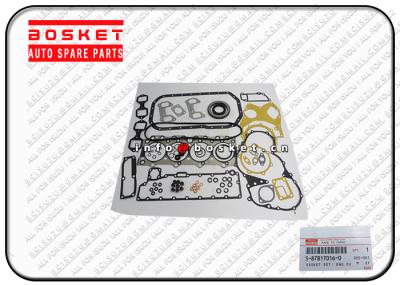 China ISUZU XD Engine Overhaul Gasket Set 5-87817016-0 5878170160 1KG Net Weight for sale