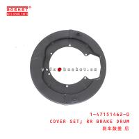 China ISUZU 10PE1 Rear Brake Drum Cover Set 1-47151462-0 1471514620 Heavy Duty Truck Parts for sale