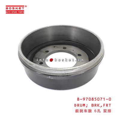 China ISUZU 4JB1 Front Brake Drum 8-97085071-0 8970850710 Heavy Duty Replacement for sale