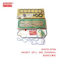 China 04010-0706 Engine Overhaul Gasket Set for ISUZU HINO J08C 6-Cylinder Diesel for sale