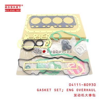 China ISUZU HINO300 N04C Engine Overhaul Gasket Set 04111-80930 3 Months Warranty for sale