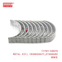 China Standard Crankshaft Metal Kit 11701-E0070 for ISUZU HINO300 N04C Engine for sale