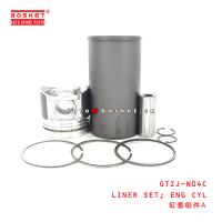 China GTZJ-N04C Engine Cylinder Liner Set For ISUZU HINO300 N04C 4 Cylinder for sale