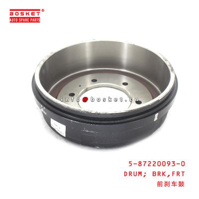 China Front Brake Drum 5-87220093-0 for ISUZU QKR-LHD 5872200930 260mm Diameter for sale