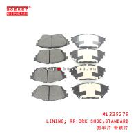 China ML225279 Standard Rear Brake Shoe Lining for ISUZU 4HG1 4HK1 Trucks for sale
