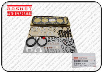 China ISUZU NPR Engine Overhaul Gasket Set 5-87818070-0 5878180700 1.76kg Cylinder Gasket for sale