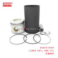 China 04013-0107 Engine Cylinder Liner Set for ISUZU HINO 500 J08CT 130mm for sale