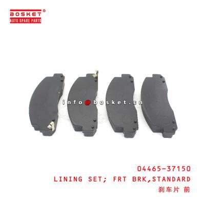 China 04465-37150 Standard Front Brake Lining Set for ISUZU HINO300 200mm for sale