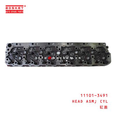 China Cylinder Head Assembly 11101-3491 for ISUZU HINO K13CT Engine 6 Cylinder for sale