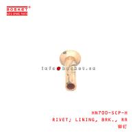 China HN700-SCP-H Rear Brake Lining Rivet for ISUZU HINO700 Trucks 12mm for sale
