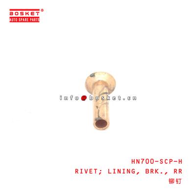 China HN700-SCP-H Rear Brake Lining Rivet for ISUZU HINO700 Trucks 12mm for sale