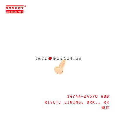 China S4744-24570 Rear Brake Lining Rivet for ISUZU HINO500 15mm Diameter for sale