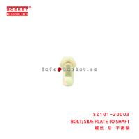 China Side Plate to Shaft Bolt SZ101-20003 for ISUZU HINO 700 E13C Heavy Duty Truck for sale