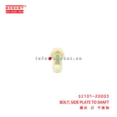China Side Plate to Shaft Bolt SZ101-20003 for ISUZU HINO 700 E13C Heavy Duty Truck for sale