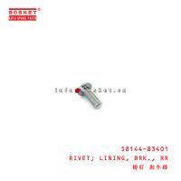 China 58144-83401 Rear Brake Lining Rivet for ISUZU HD170 HD500 12mm for sale