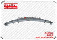 China Isuzu CXZ CYZ Front Leaf Spring Assembly 1-51130962-0 1511309620 94kg for sale