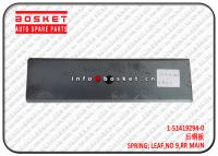 China ISUZU CXZ CYZ EXZ Rear Main No 9 Leaf Spring 1-51419294-0 1514192940 5.1kg for sale