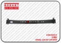 China ISUZU CYZ52 Rear Main No 5 Leaf Spring 8-98145655-0 8981456550 Heavy Duty Truck Suspension for sale