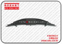 China ISUZU CYZ52 Rear Leaf Spring Assembly 8-98159622-0 8981596220 Heavy Duty Truck Suspension for sale
