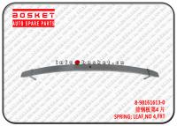 China ISUZU CYZ52 Front No 4 Leaf Spring 8-98161613-0 8981616130 Heavy Duty Truck Suspension for sale