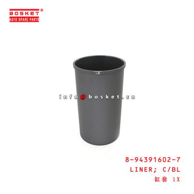 China Cylinder Block Liner 8-94391602-7 for ISUZU NPR75 700P 4HK1 6HK1 95mm for sale