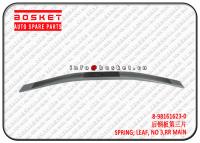 China Isuzu CYZ52 Rear Main No 3 Leaf Spring 8-98161623-0 8981616230 Heavy Duty Suspension for sale