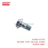China S2283-51570 Return Pipe Hollow Screw for ISUZU HINO J05E J08E J08C 12mm for sale