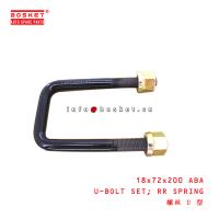 China 18x72x200 Rear Spring U-Bolt Set for ISUZU UDPD Heavy Duty Truck Suspension for sale