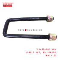 China 22x92x290 Rear Spring U-Bolt Set for ISUZU UDPD Trucks Heavy Duty for sale