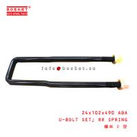 China 24x102x490 Rear Spring U-Bolt Set for ISUZU UDPD Heavy Duty Truck Suspension for sale