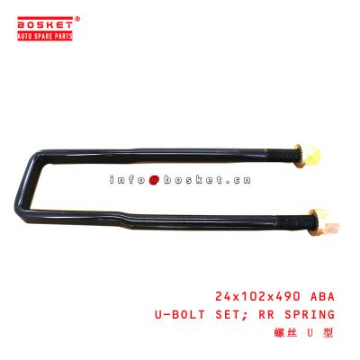 China 24x102x490 Rear Spring U-Bolt Set for ISUZU UDPD Heavy Duty Truck Suspension for sale