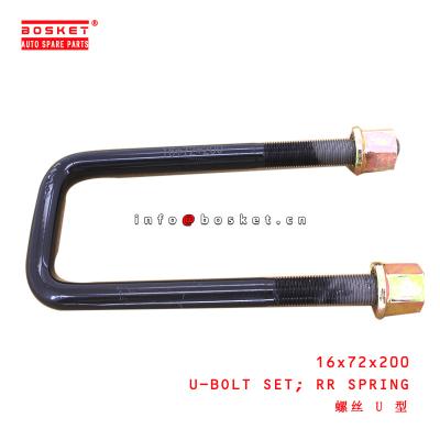 China 16x72x200 Rear Spring U-Bolt Set for ISUZU VANGUARD Heavy Duty Truck Suspension for sale