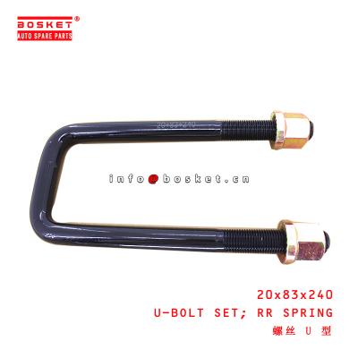 China 20x83x240 Rear Spring U-Bolt Set for ISUZU VANGUARD Heavy Duty Truck Suspension for sale