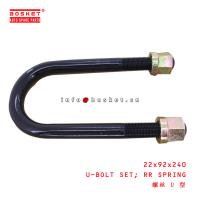 China 22x92x240 Rear Spring U-Bolt Set for ISUZU VANGUARD Heavy Duty Truck Suspension for sale