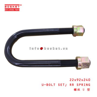 China 22x92x240 Rear Spring U-Bolt Set for ISUZU VANGUARD Heavy Duty Truck Suspension for sale