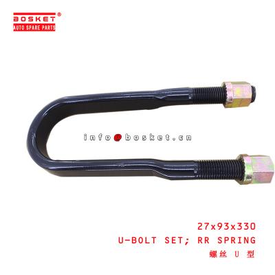 China 27x93x330 Rear Spring U-Bolt Set for ISUZU VANGUARD Heavy Duty Truck Suspension for sale