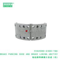China Brake Parking Shoe and Lining Unit 3502080E300TBK for JAC N80 N90 Right Side for sale