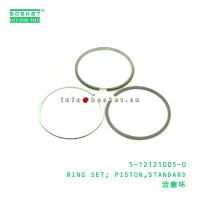 China Standard Piston Ring Set 5-12121005-0 for ISUZU FSR113 6BD1 5121210050 100mm for sale
