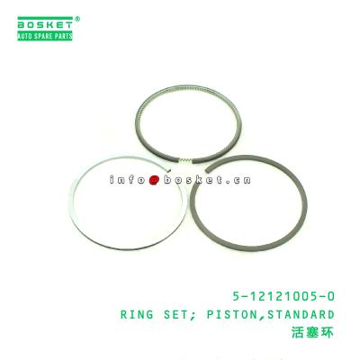 China Standard Piston Ring Set 5-12121005-0 for ISUZU FSR113 6BD1 5121210050 100mm for sale