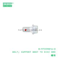 China ISUZU 8973598160 Support Bracket to Disc Brake Bolt 8-97359816-0 for sale