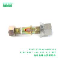 China JAC 3103223E8AUS-M22-ZH Tire Bolt and Nut Kit M22 Thread Heavy Duty for sale