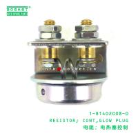 China ISUZU Glow Plug Resistor 1-81402008-0 1814020080 24V Heavy Duty Truck Engine Part for sale