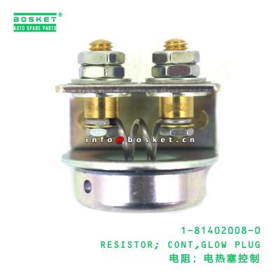 China ISUZU Glow Plug Resistor 1-81402008-0 1814020080 24V Heavy Duty Truck Engine Part for sale