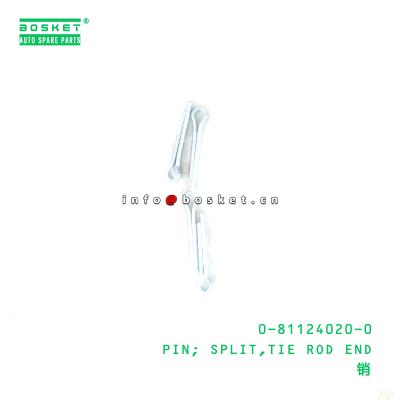 China ISUZU 811240200 Tie Rod End Split Pin Design High-Quality Special Steel 0-81124020-0 for sale